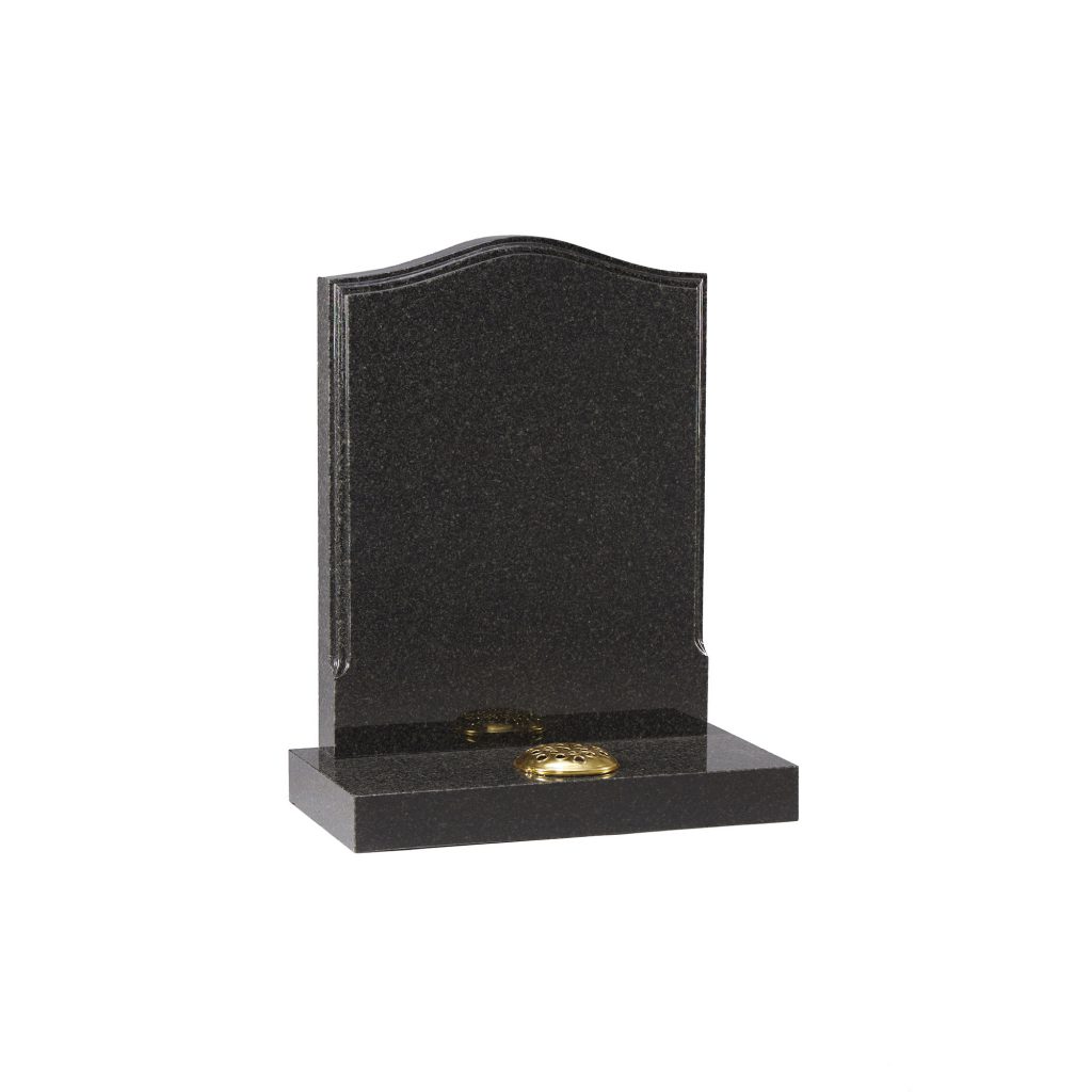 Dark Grey Granite Memorial (WG16) - Stonerite